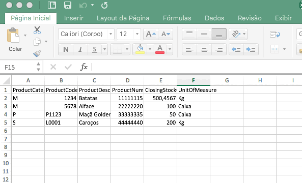 Importar Stock a partir de ficheiro CSV - Uebon