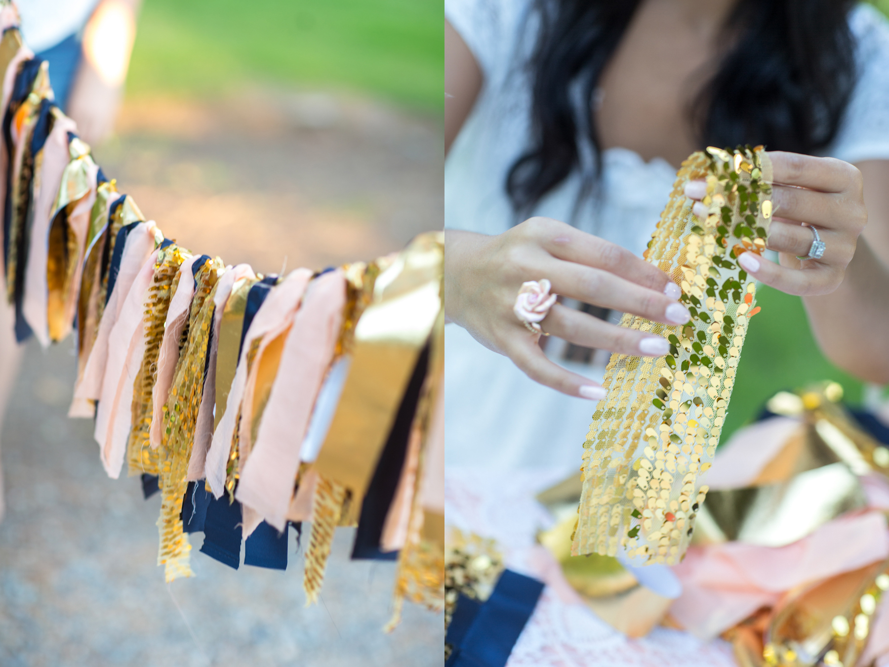 A Bridal Crafting Party + A DIY Bunting Banner + A Raspberry Iced Tea ...