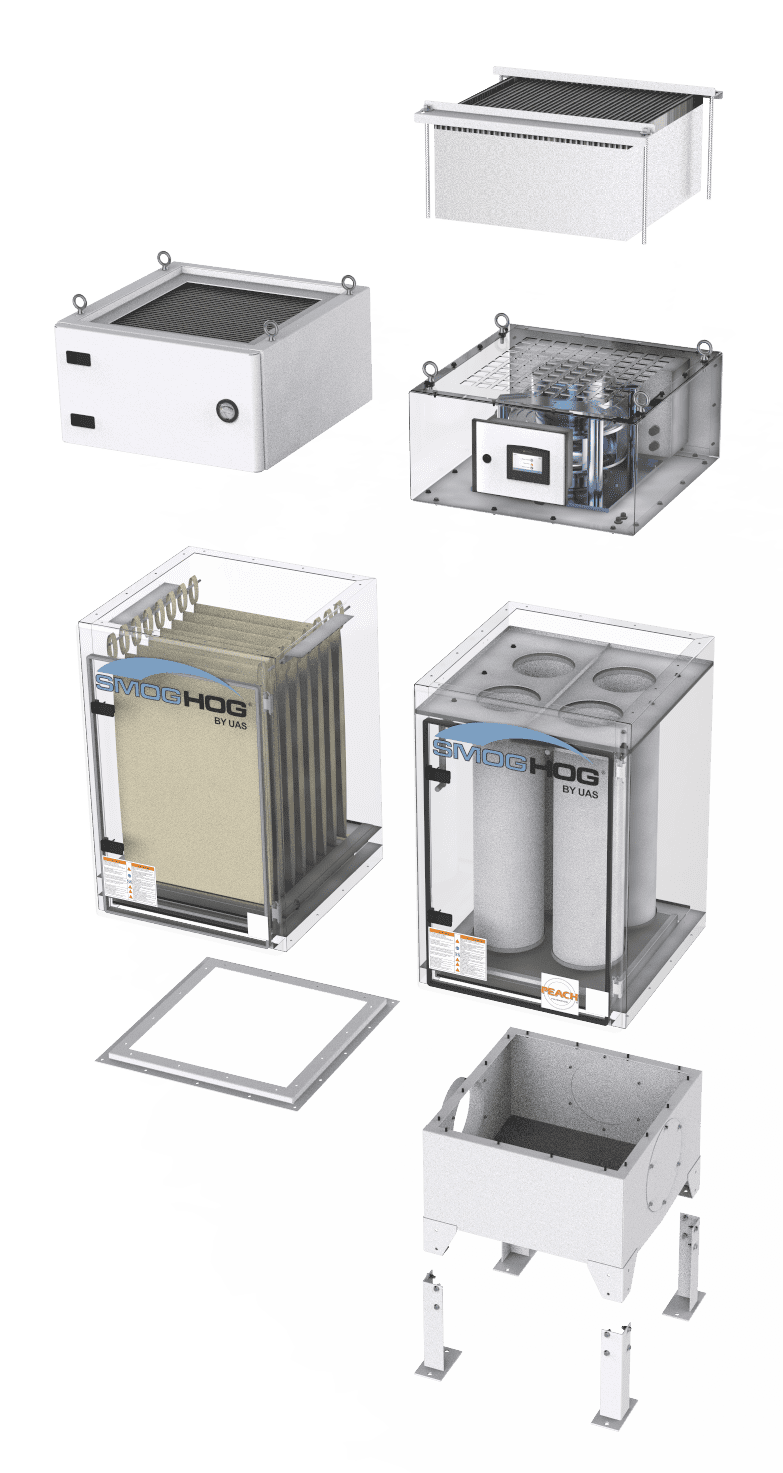 Smog Hog® SHM-11 Media Mist Collector Parker 1000 CFM - Industrial ...