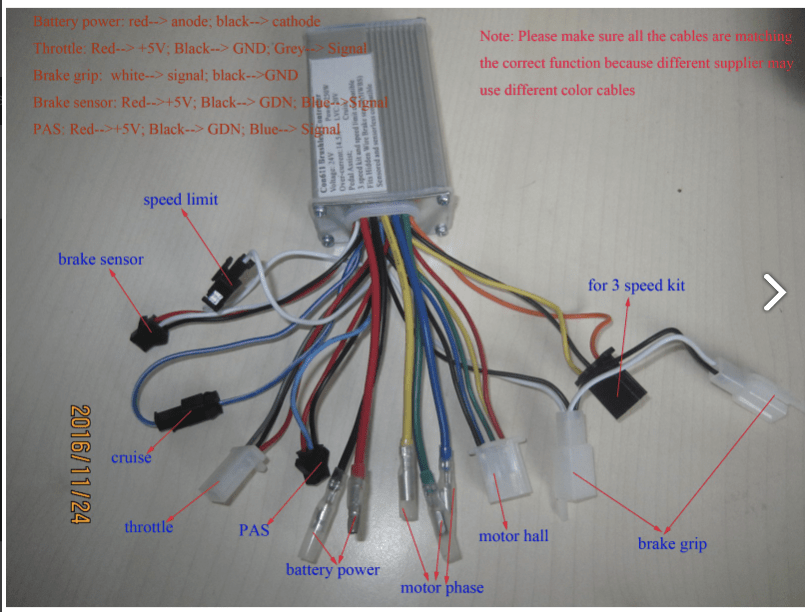 Electric Bike Controller Circuit Diagram
