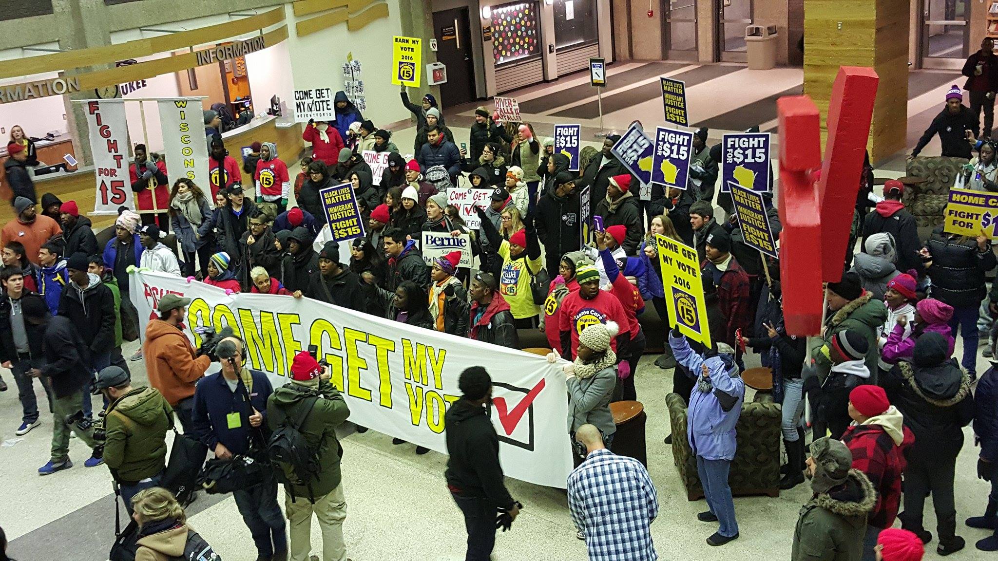 Protesters Rumble at Gates of Democratic Debate - UWM Post