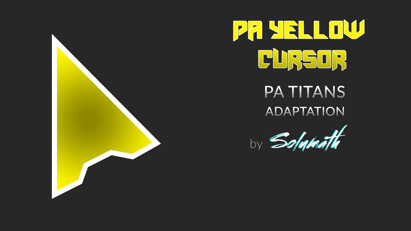 PA Yellow Cursor Pack - Enable Windows Theme Customization
