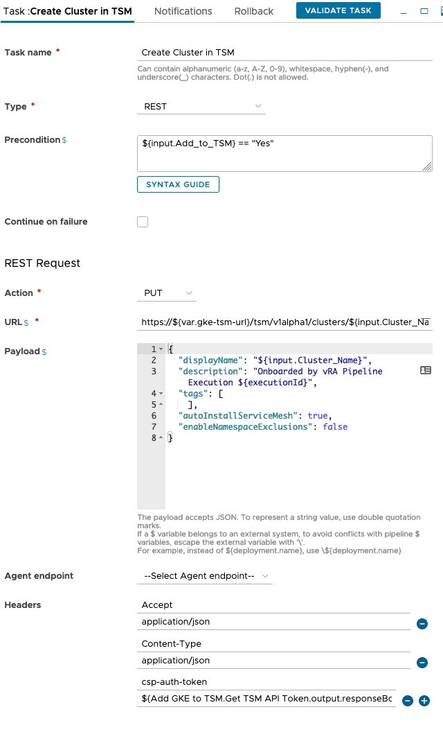 Vrealize Automation Deploying A Gke Cluster With Code Stream Add To 2295