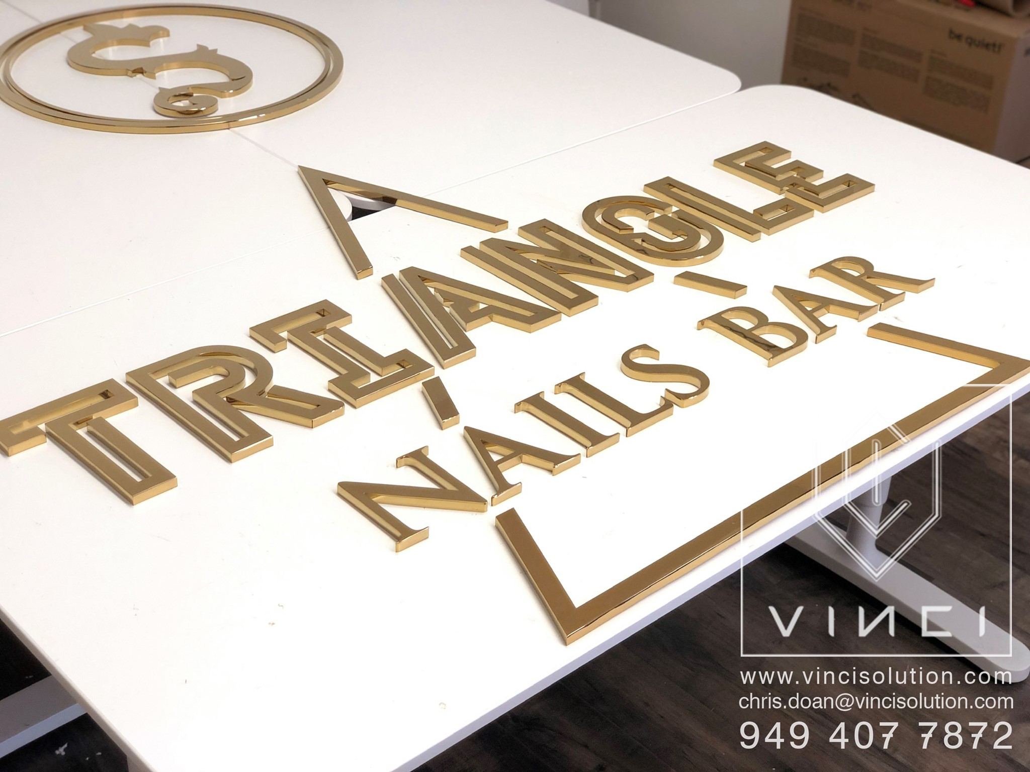 STAINLESS STEEL LOGO (FREE LOGO DESIGN) - VINCI SOLUTION INC