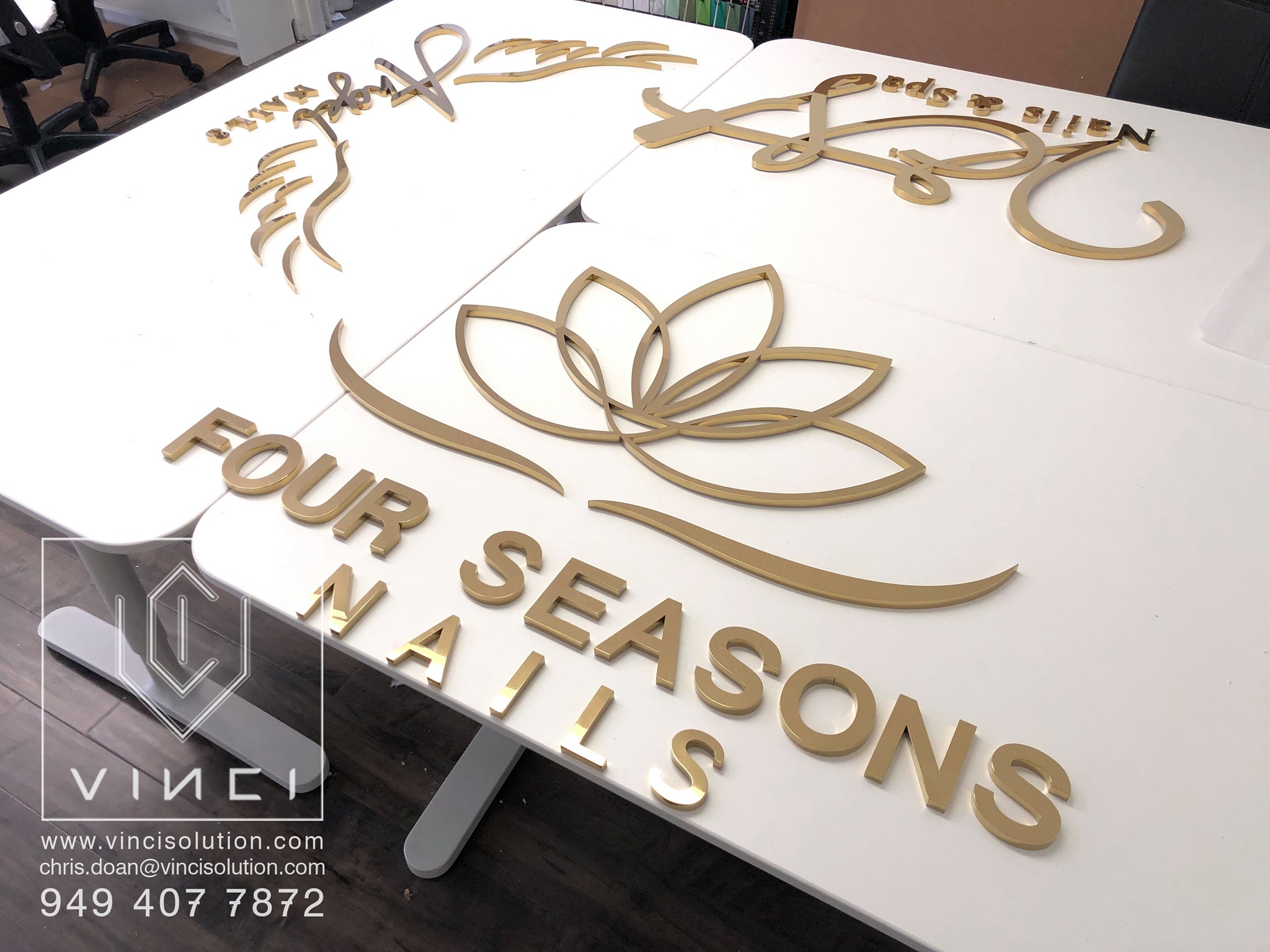 STAINLESS STEEL LOGO (FREE LOGO DESIGN) - VINCI SOLUTION INC