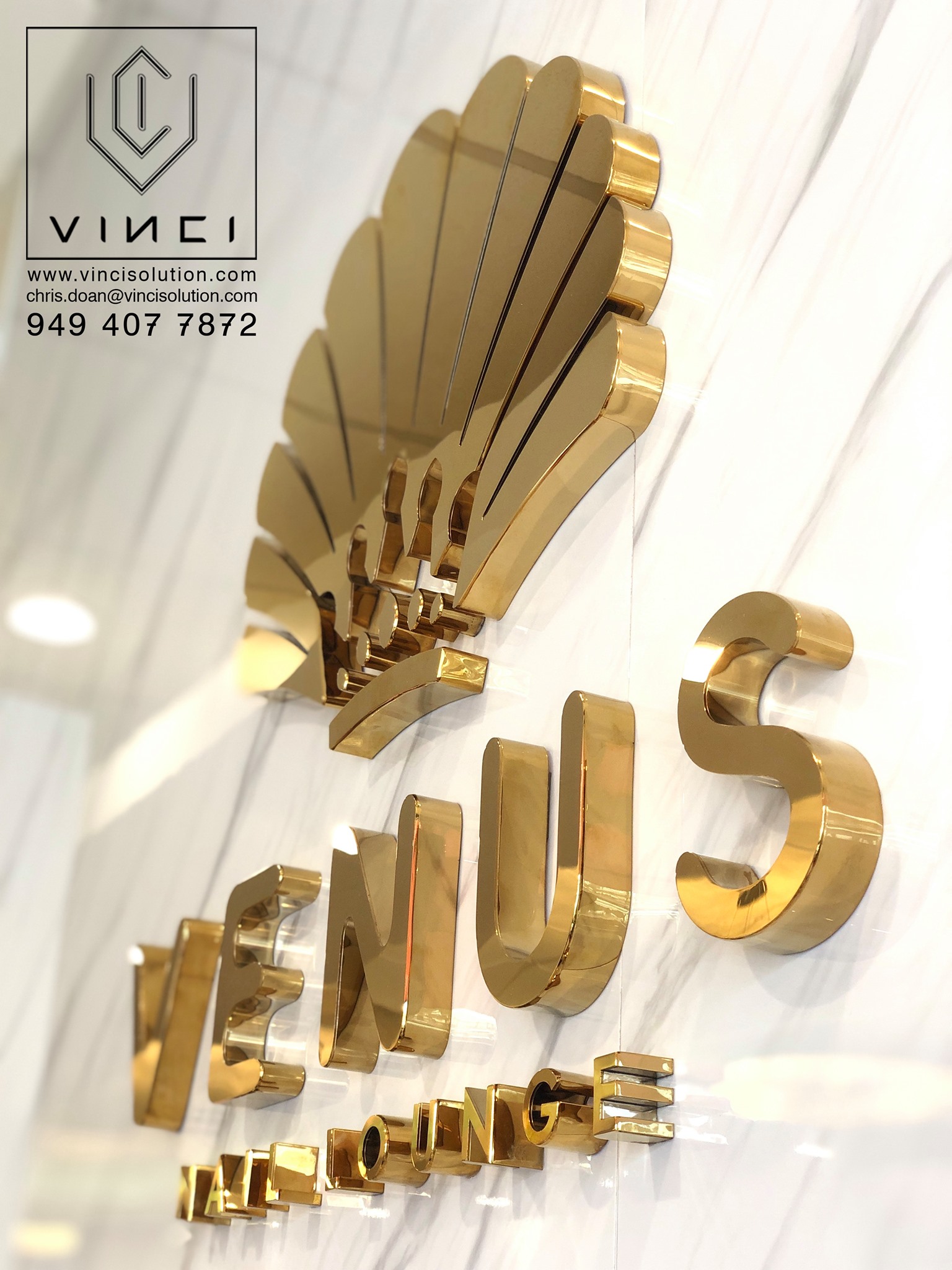STAINLESS STEEL LOGO (FREE LOGO DESIGN) - VINCI SOLUTION INC