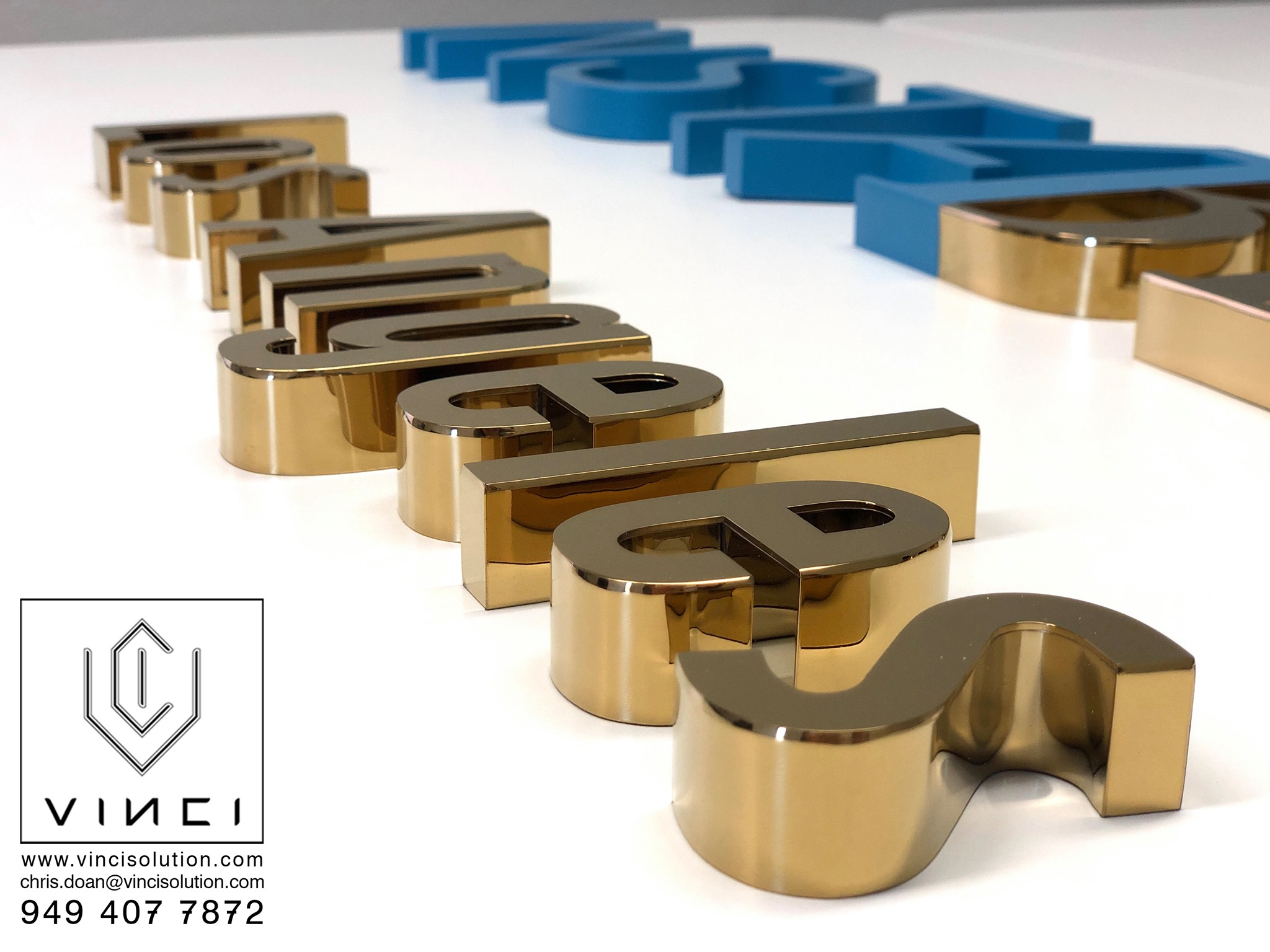 STAINLESS STEEL LOGO (FREE LOGO DESIGN) - VINCI SOLUTION INC