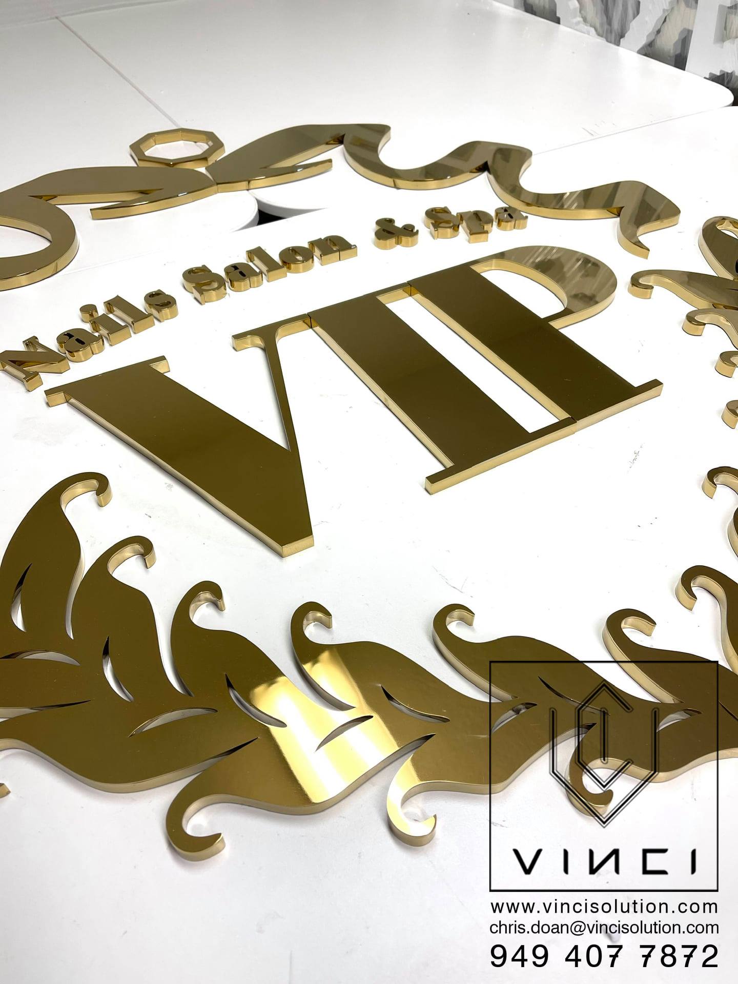 STAINLESS STEEL LOGO (FREE LOGO DESIGN) - VINCI SOLUTION INC