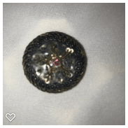 a028-18th Century Antique Fabric Button - Vintage Button Collecting