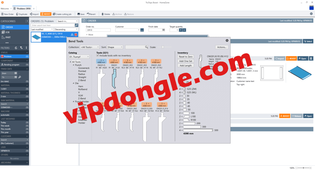 TruTops Boost Laser Punch Bend CAD CAM Software - Vip Dongle Team