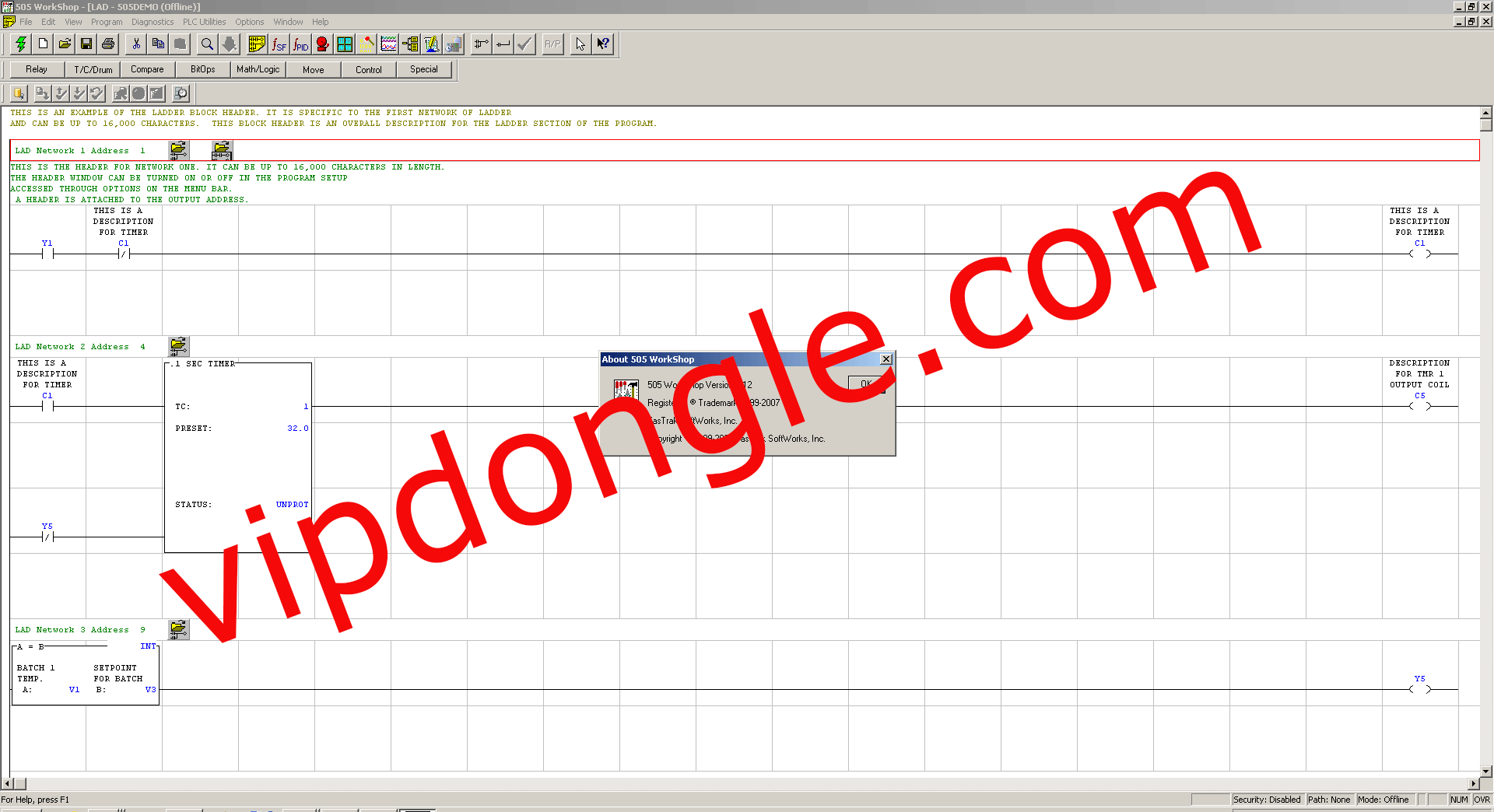 PLC WorkShop for Siemens 505 Sentinel Dongle - Vip Dongle Team
