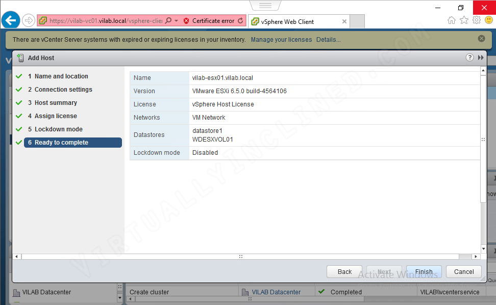VMware vSphere 6.5 Series (Part 6) – VCSA vCenter Configuration ...