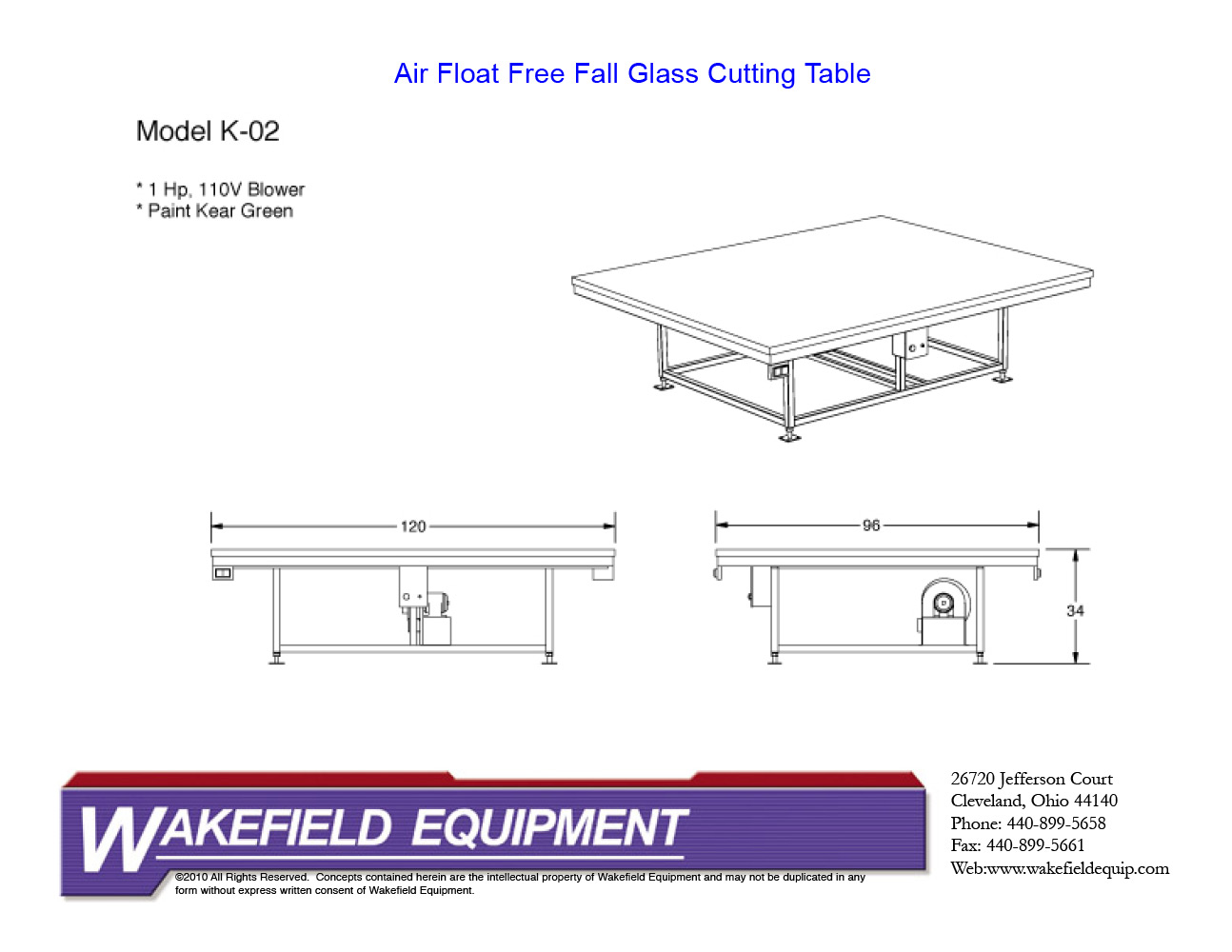 Air Float Tables - Wakefield Equipment