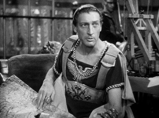 Warren William as Julius Caesar in Cecil B. DeMille's Cleopatra (1934)