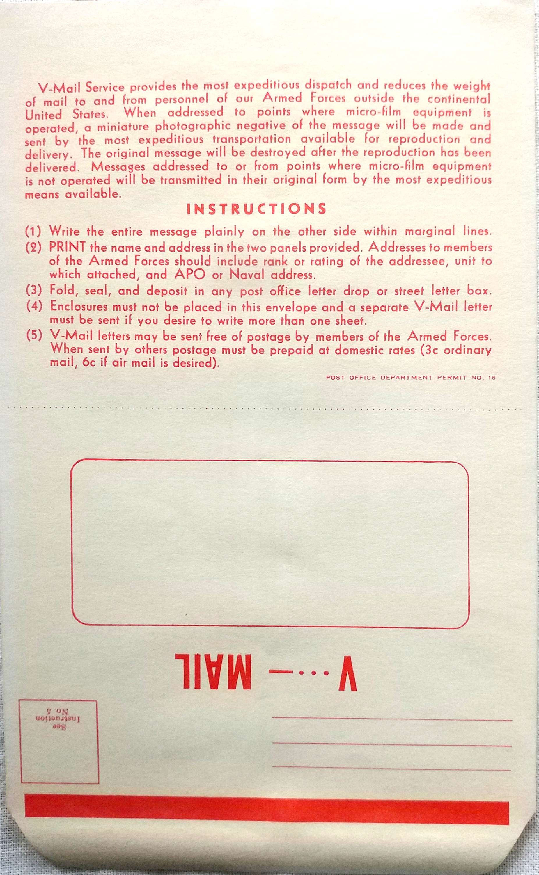 V-mail (Victory Mail)