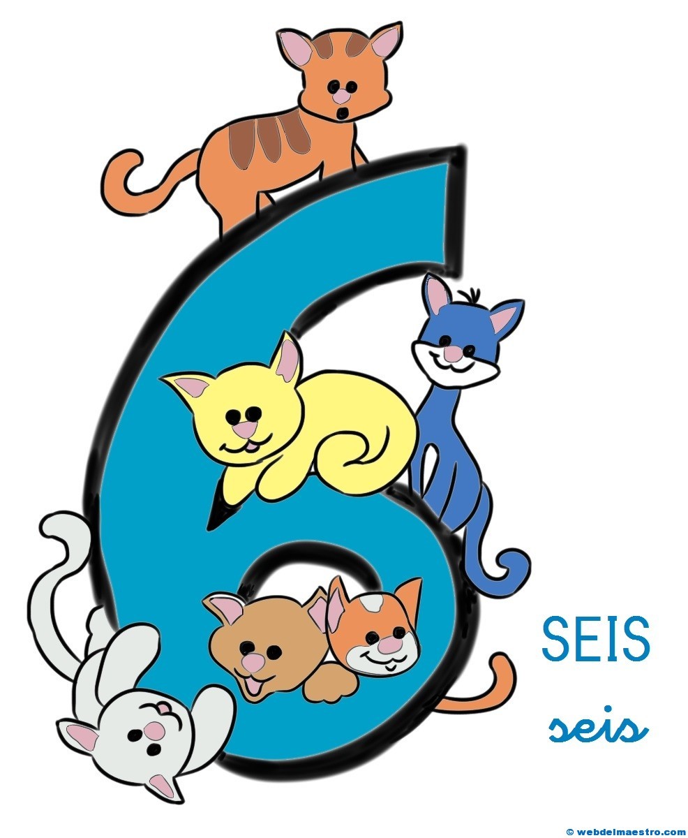 Fichas De Números Para Niños 6 Web Del Maestro