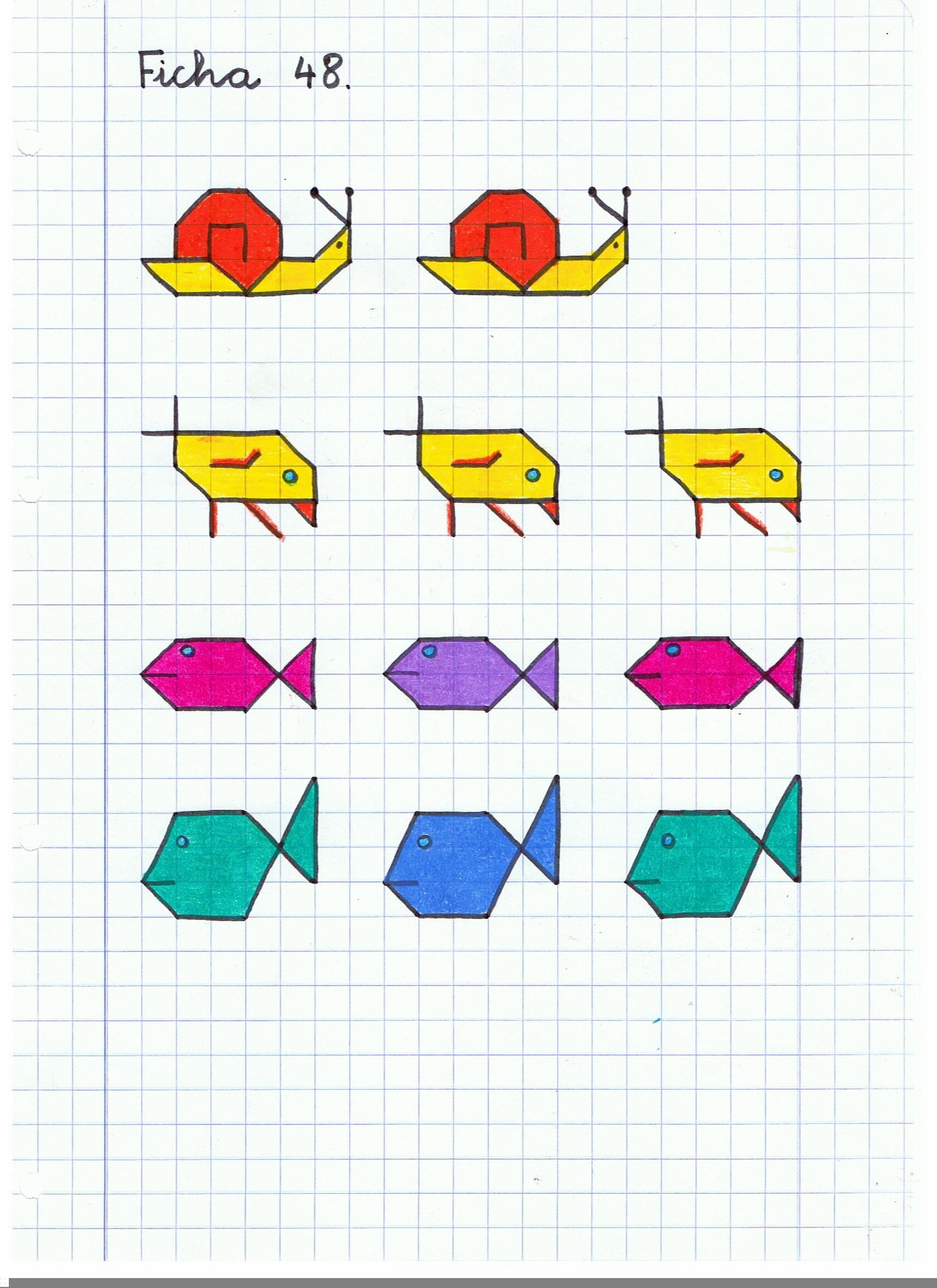 Dibujos cuadriculados - Web del maestro