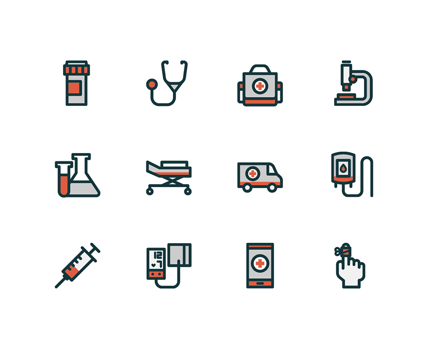 20 Free Medicine Icon Sets You Can Use - Dragon Digital