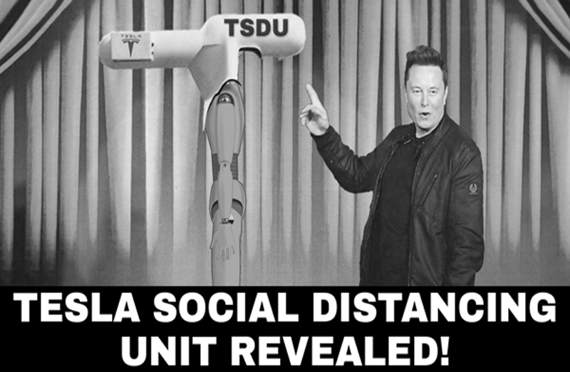 TESLA SOCIAL DISTANCING UNIT REVEALED! - Weekly World News