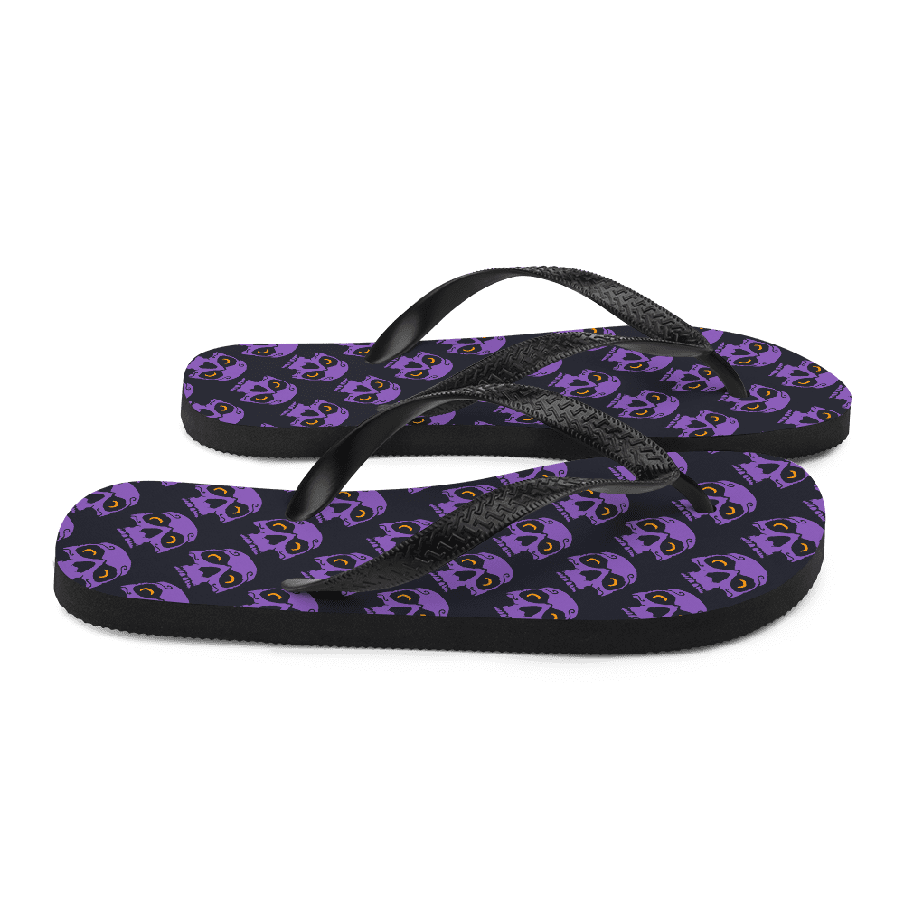 Unisex Day Of The Dead Skulls Flip Flops Slippers Sandals, Halloween ...