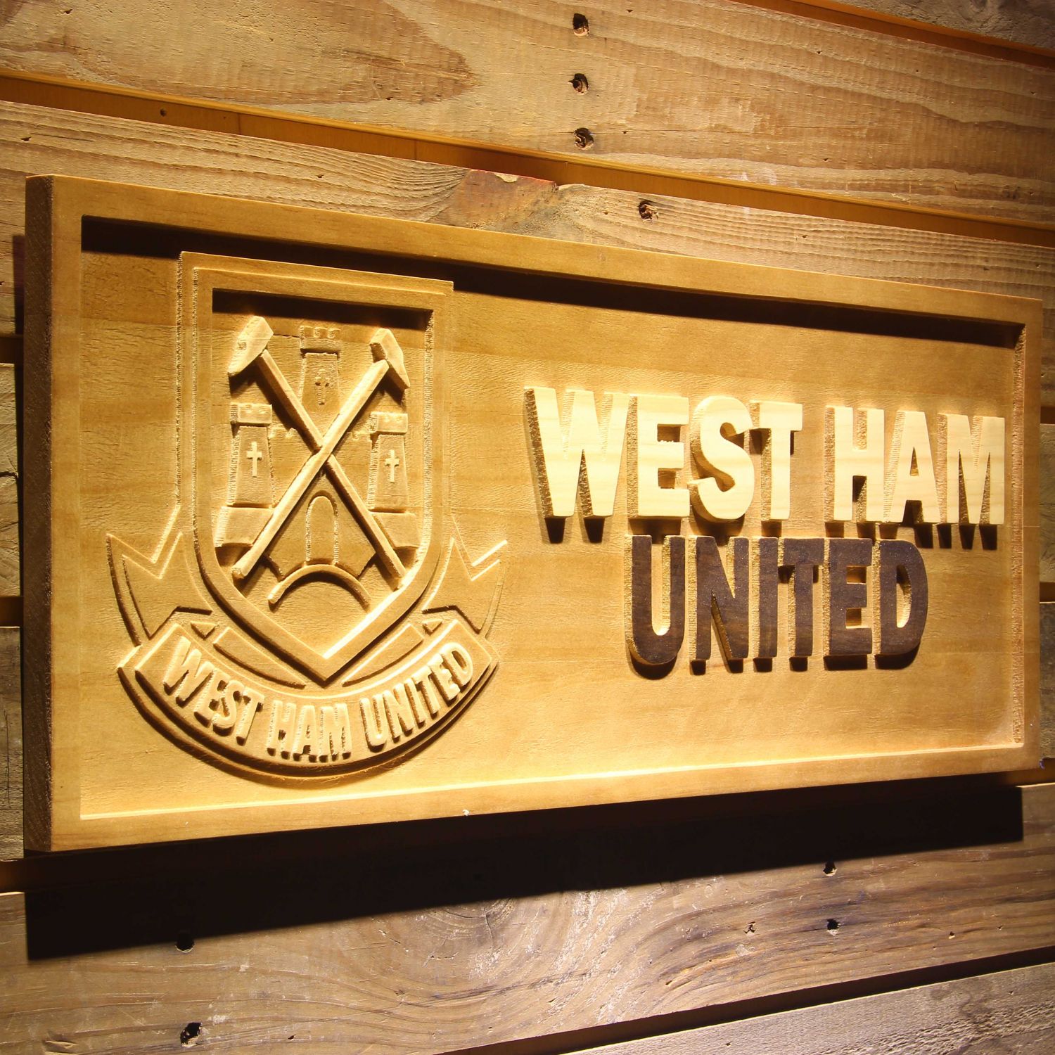 West Ham United Wood Sign - Legacy Edition - neon sign - LED sign ...