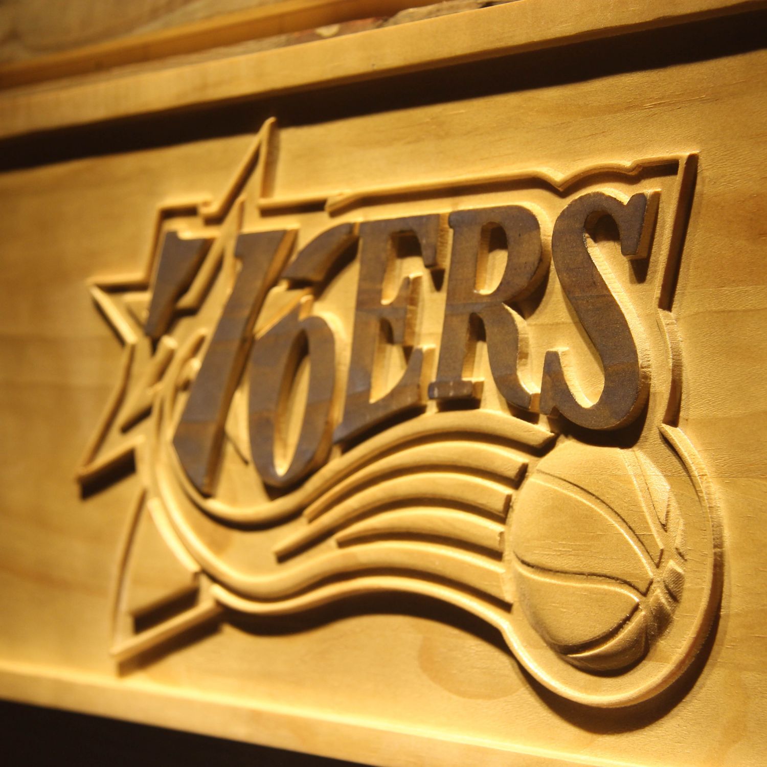 Philadelphia 76ers Wood Sign - Legacy Edition - neon sign - LED sign ...