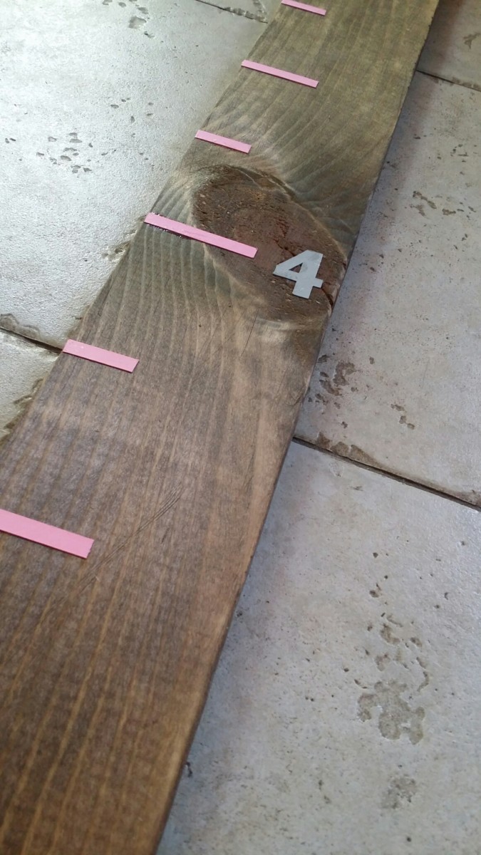 How I did a DIY Wall Ruler Growth Chart