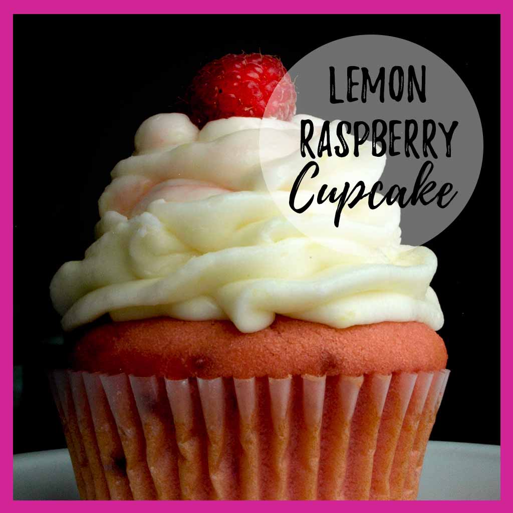 Raspberry Filled Cupcake with Lemon Buttercream Frosting - Whisking Up Yum