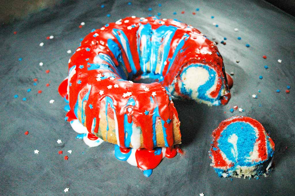 Firecracker Cake Patriotic Dessert - Whisking Up Yum