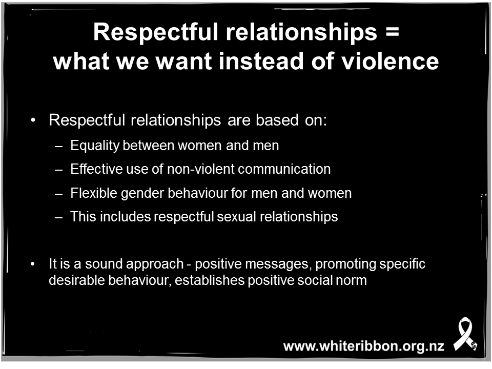 Respectful Relationships | White Ribbon New Zealand