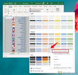How To Change Table Row Color In Excel