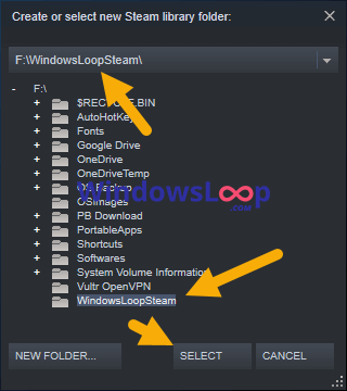 How to change steam folder location - unionstart