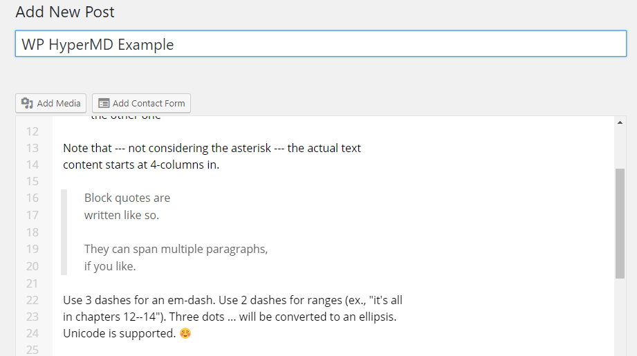Minimal Markdown Editor For Posts, Pages And Comments - WP HyperMD | WP Missing