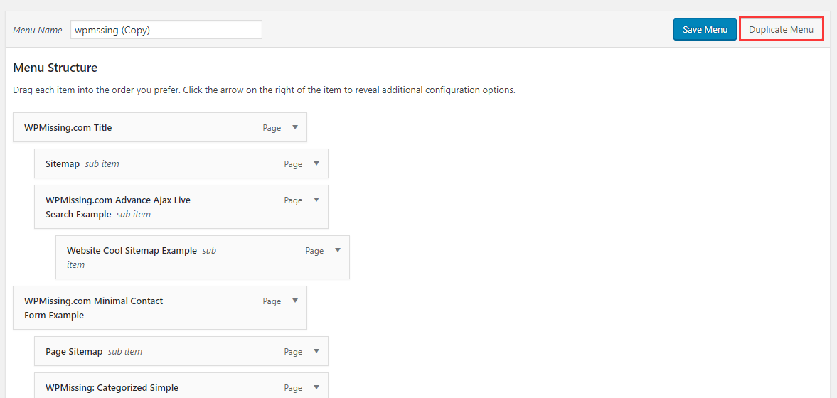 Clone Your Large Menu With BCM Duplicate Menu Plugin | WP Missing