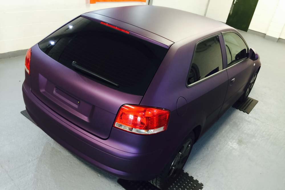 Cyber Grape Audi A3 Wrap | Wrapfolio