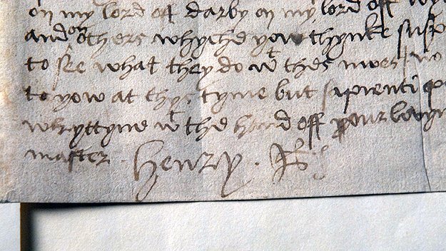 Henry VIII's handwriting suggests he was a real mummy's boy