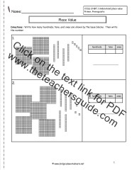 2Nd Grade Place Value Activities