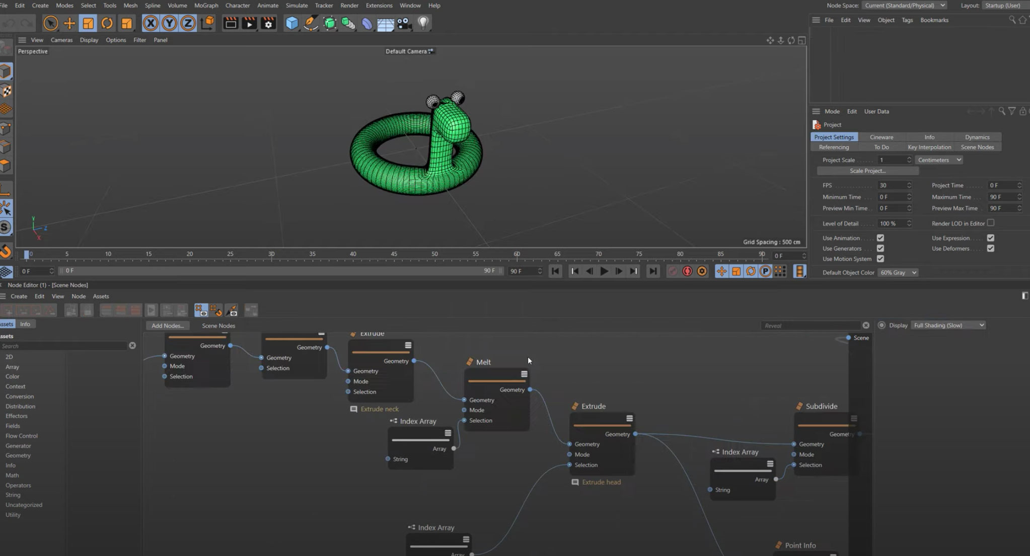Introduction to Scene Nodes - C4D R23 - 3DArt