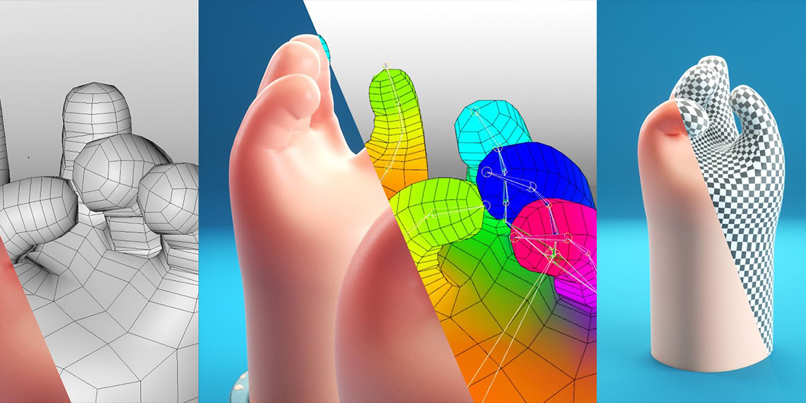 Modeling, Rigging and Texturing Cartoon Hand - 3DArt