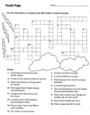 Crossword Puzzles For 5Th Graders