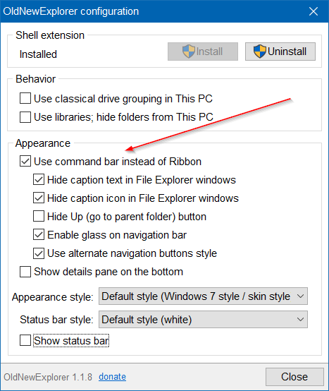 Windows 10 details pane bottom - rollroom