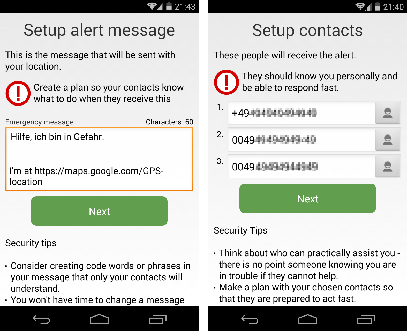 Panic Button - Androidmag