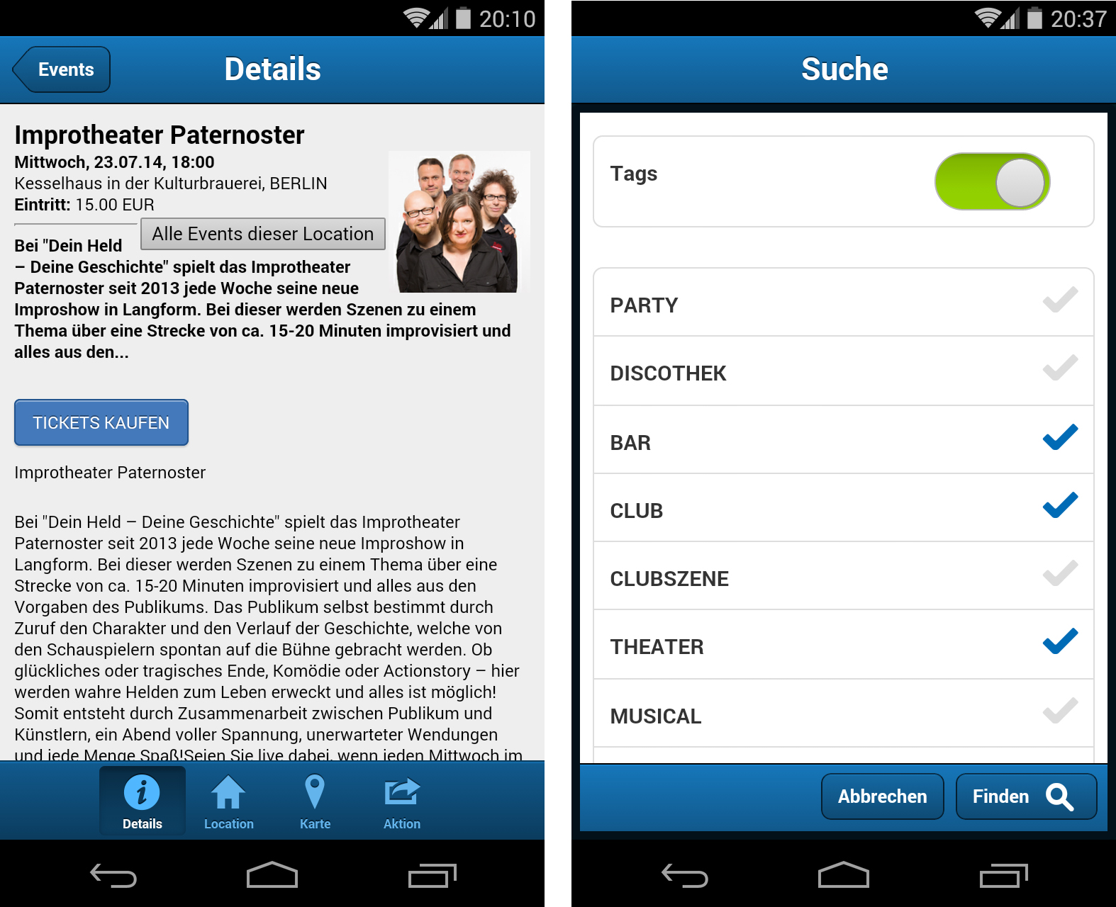 EvenTicker - Androidmag