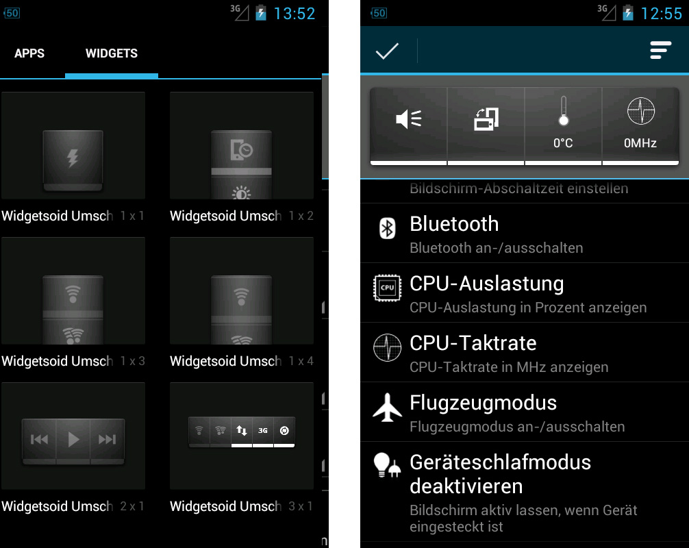 Eigene Widgets anlegen