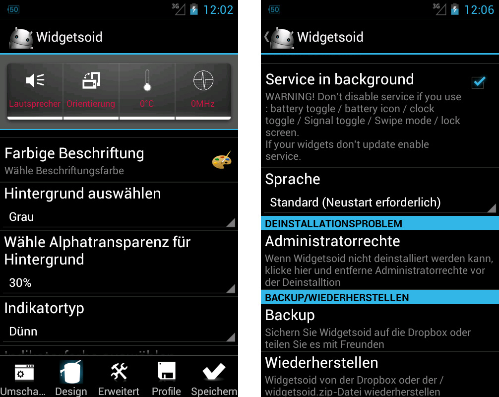Eigene Widgets anlegen