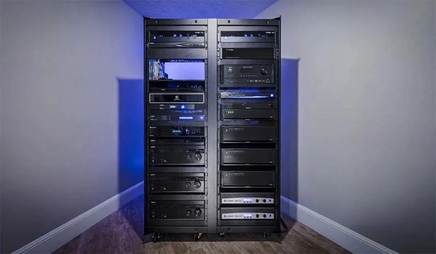 In Wall Av Equipment Rack - Wall Design Ideas