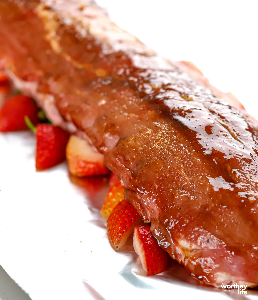 Sticky Strawberry Baby Back Ribs | Juneteenth Recipes