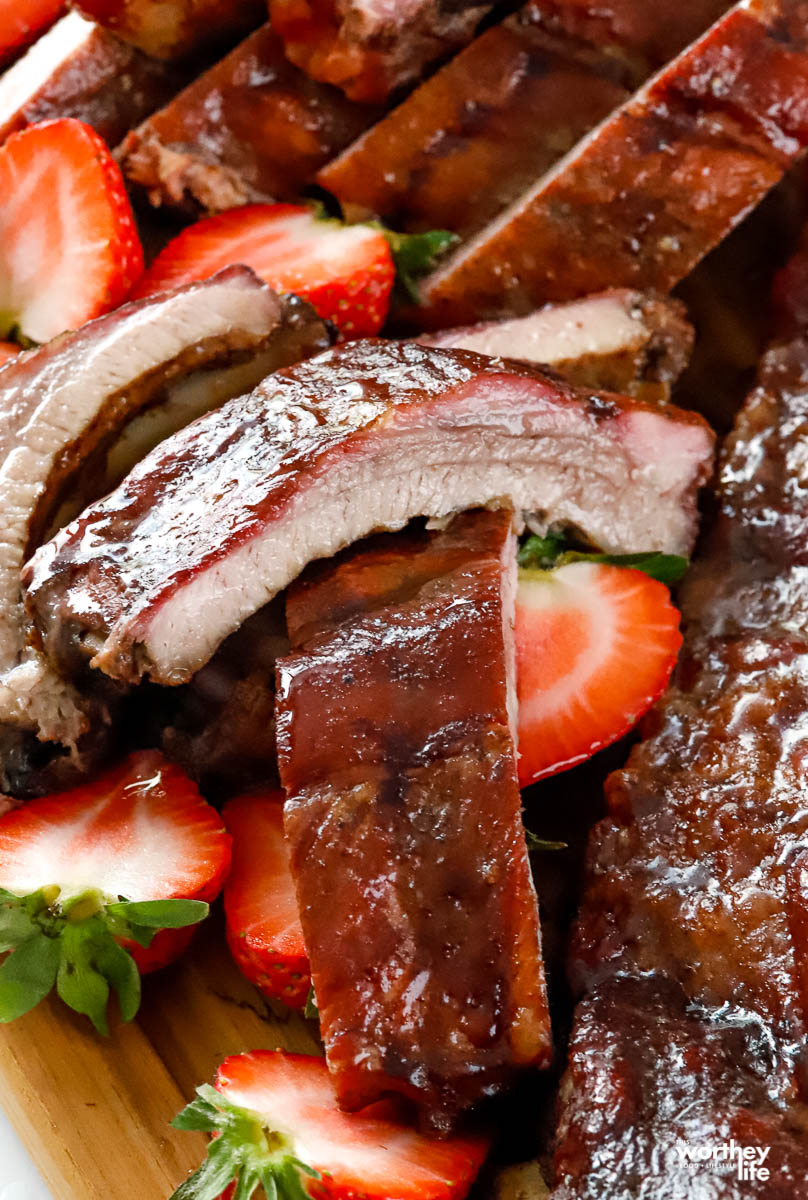 Sticky Strawberry Baby Back Ribs | Juneteenth Recipes