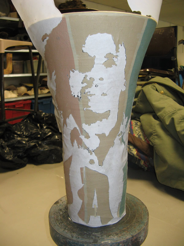 Newspaper Resist - Bentham Pottery