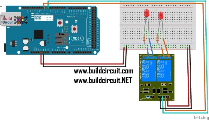 2 Channels Relay Test Using Arduino Mega and Ethernet Shield ...